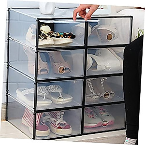 WATIIFUFU 4pcs Box Shoes Storage Shoes Organizer Shoe Holder Shoes Case Container Clamshell Pp