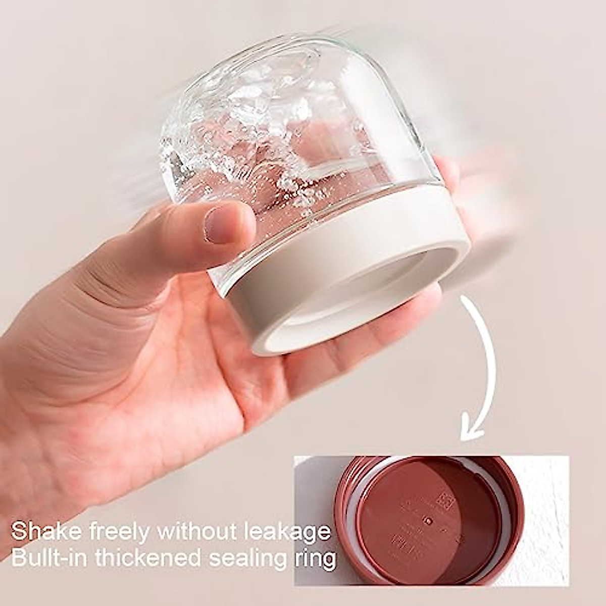 Overnight Oat Jars Containers with Screw Lid Airtight, Salad Dressing,Chia Pudding,Sugar Cane Cubes. Yogurt Storage Containers, Condiment Spice canisters