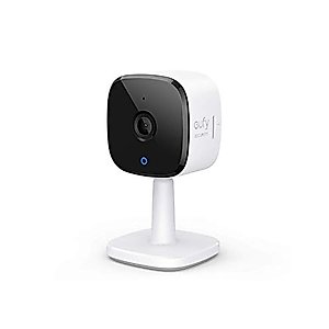 eufy Security 2K Indoor Cam, Plug-in Security Indoor Camera with Wi-Fi, IP Camera,Human and Pet AI, Works with Voice Assistants, Night Vision, Two-Way Audio, HomeBase Not Required (Renewed)