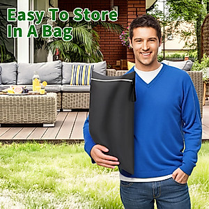 HVAC YELLOW HAT Patio Furniture Covers, Outdoor Furniture Cover Waterproof, Heavy Duty 420D Outside Table and Chair Covers, Fits up to 98 Inch L x 78 Inch W x 32 Inch H