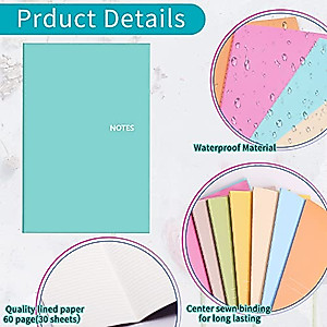 9 Pack Small Lined Pastel Journals Notebooks Set, A5 5.5 x 8.3inches 60 Pages, Simple Soft Cover Journal with Ruled Paper, Cute Aesthetic Writing Journals Bulk for Travel Dream Office School Diary