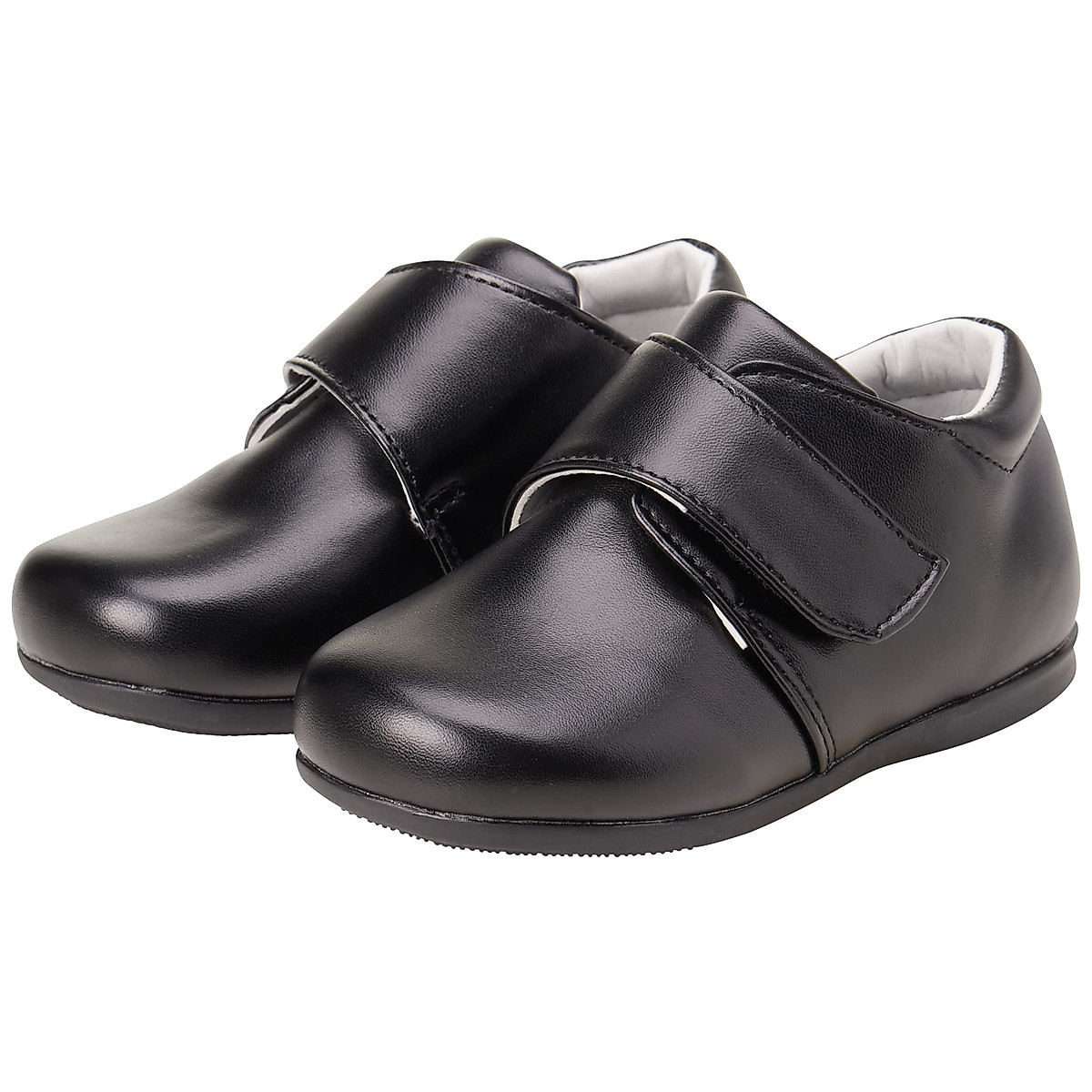 Josmo Boy's Walking Dress Shoe (Infant, Toddler), Size 6 Toddler, Black Strap