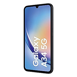 SAMSUNG Galaxy A34 5G + 4G LTE (128GB + 6GB) Unlocked Latin America 1 Year Warranty (T-Mobile/Mint/Tello USA Market) 6.6" 120Hz 48MP Triple + (25W Wall Dual Charger) (Awesome Graphite (SM-A346M))