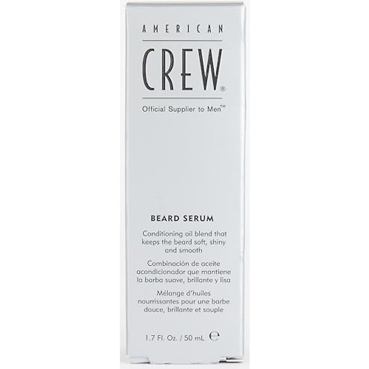 American Crew Beard Conditioner Serum, Conditioning Oil Blend for a Soft, Shiny & Smooth Beard, 1.7 Fl Oz