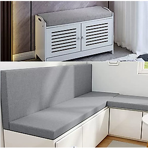 BOMATY Swing Replacement Seat Cushions 2-3 Seater Outdoor Cushion Cover for Patio Furniture, Couch Seat Cushions Cover with Zipper,Custom Size Bench Cushion for Indoor/Outdoor Patio Furniture