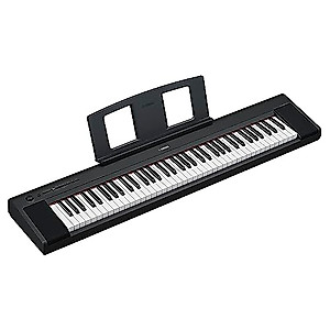 Yamaha 76-Key Piaggero Ultra-Portable Digital Piano, Black (NP35B)
