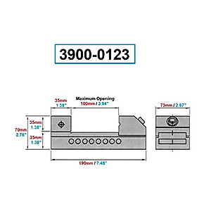 HHIP 3900-0123 3" Parallel Vise Without Slot