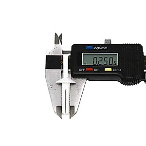 Everbilt 1/4 in. x 1 in. Plastic Pin Drive Rivets (30 Pieces), Designed to Hold Wall Surrounds to Drywall Backing, Lightweight and Durable with White Nylon Material