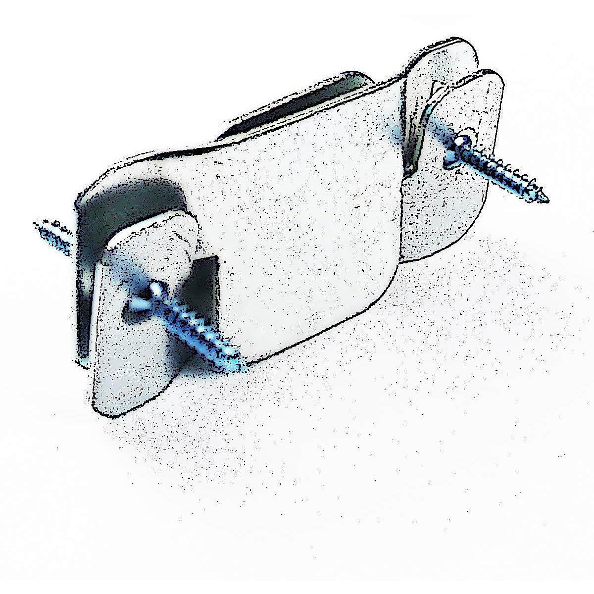 Metal Sectional Couch Connectors Furniture Interlocking,Sectional Sofa Fastener Software Bracket with Screws for Loveseat, Recliner, Chair or Chaise Lounge (4 Pcs)