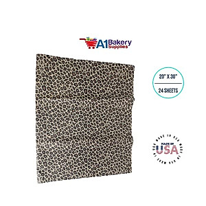 Leopard Tissue Paper 20" x 30" Size 24 Sheets Package HIGH Quality Paper Made in USA