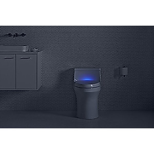 KOHLER 5588-0 Purefresh Elongated Nightlight, Grip-Tight Bumpers, Quiet-Close Release Hinges, Quick-Attach Hardware, No Slam Toilet Seat, White