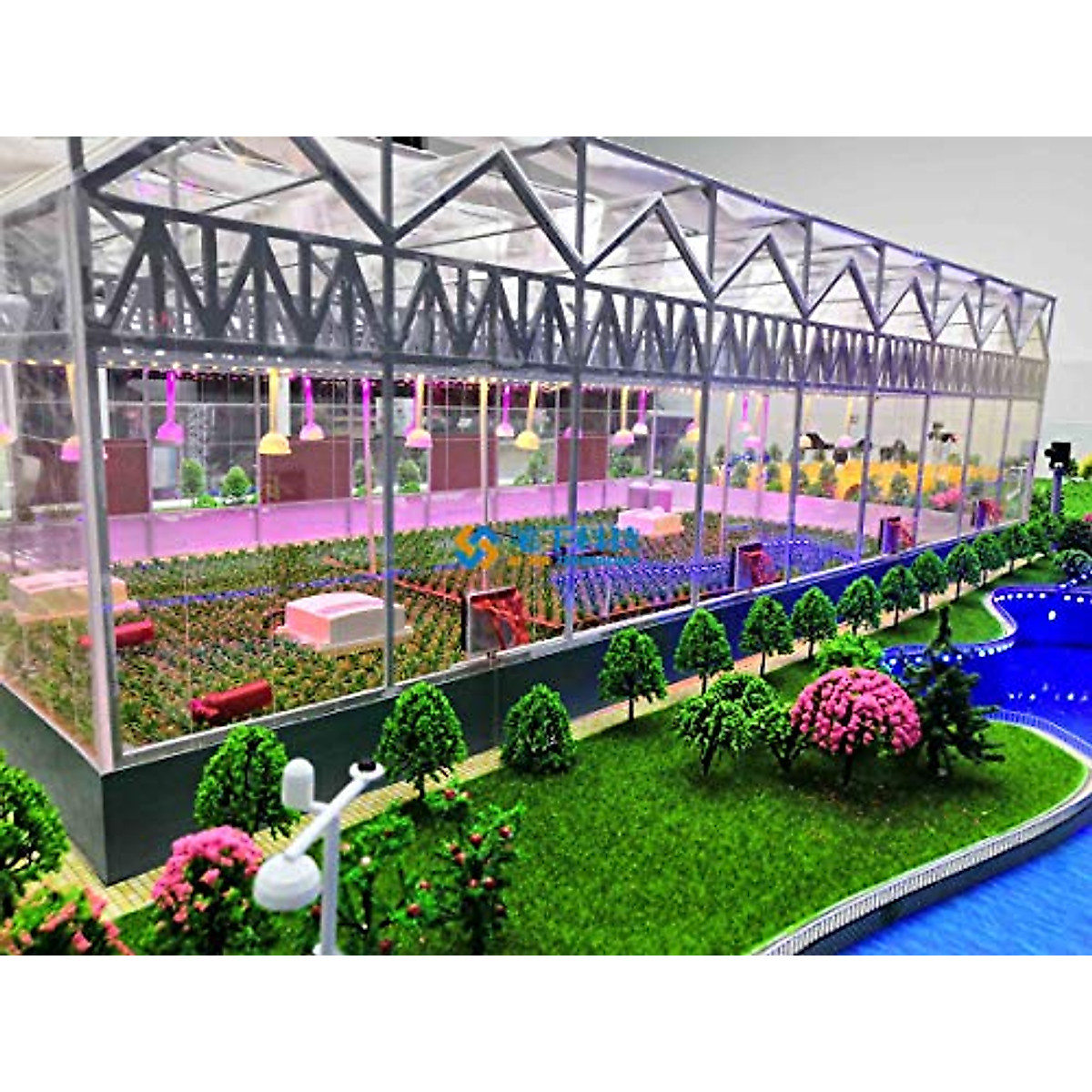 MOMOONNON 32 Pieces Model Trees 3.5cm - 10cm Mixed Model Tree Train Scenery Architecture Trees Fake Trees for DIY Crafts, Building Model, Scenery Landscape Natural Green