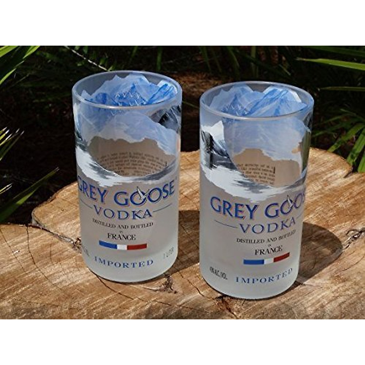 Grey Goose Vodka Rocks Glasses Set of 2 Great Gift Interior Design