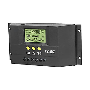 FTVOGUE CM3024Z PWM Solar Controller LCD Display Solar Panel Intelligent Regulator 12V 24V[30A],Solar Controller