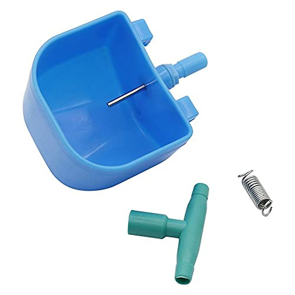 Koleso Automatic Rabbit Drinking Water Bowl Farm Equipment Rodents Feeding Supplies 8.5mm Plastic Drinking Fountain Waterer Cup 10 Sets-11711