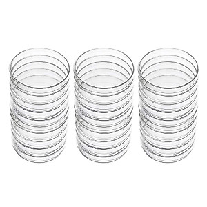 30 Pack Plastic Petri Dishes with Lids,90 x 15mm Bioresearch Sterile Petri Dish,Culture Dishes for School Science Projects,Seeding,Storage,Biological Themed Party