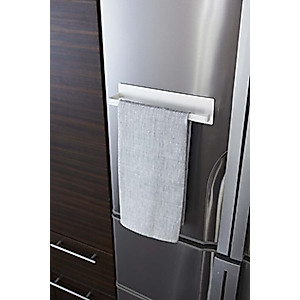 Yamazaki KT-PL AK WH Plate Magnetic Paper Towel Holder, 約W6×D5.5×H24.5cm, White