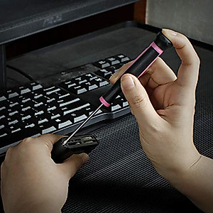 WORKPRO Pink Tool Kit, Home Repairing Tool Set with Wide Mouth Open Storage Bag, Household Tool Kit - Pink Ribbon