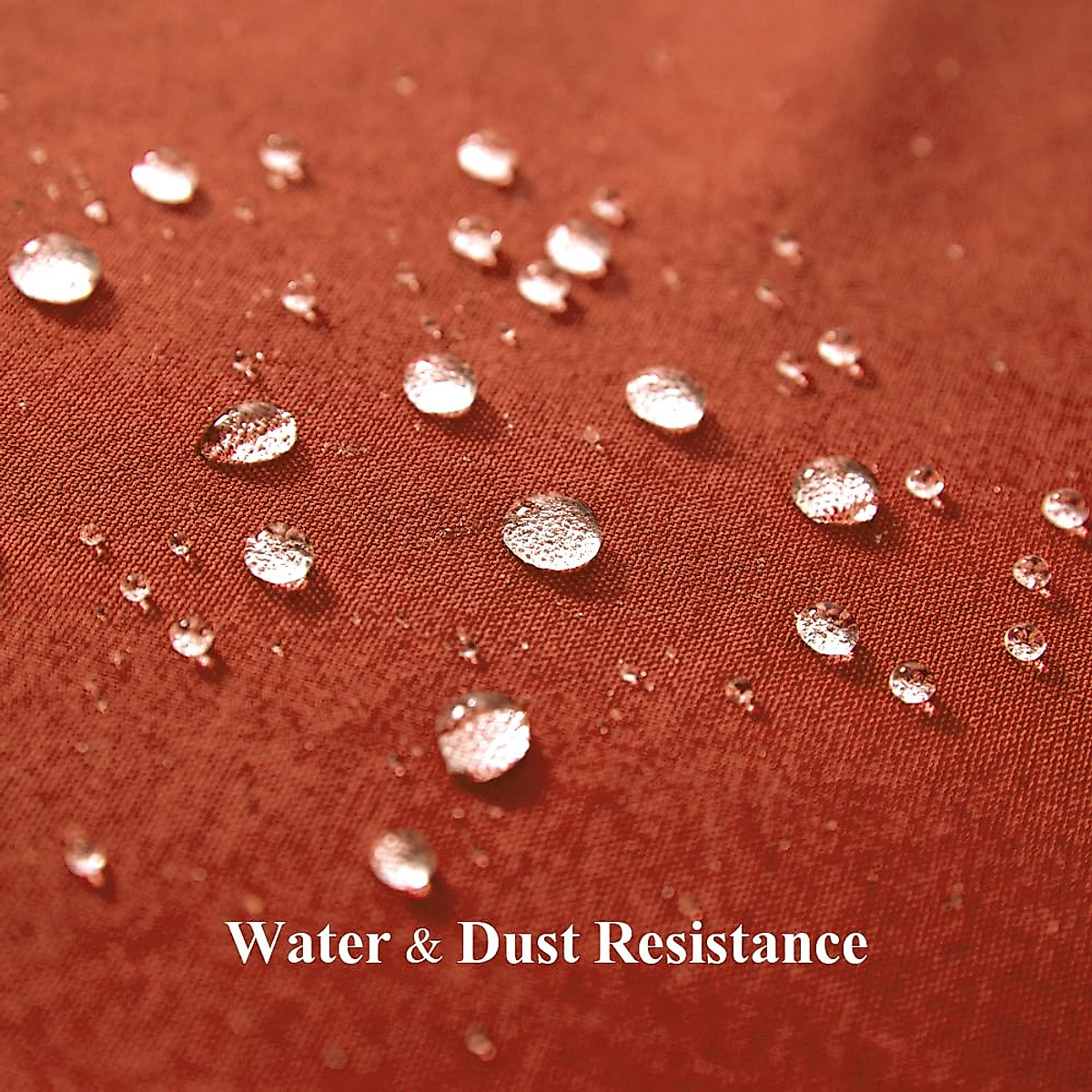 MIULEE Fall Pack of 2 Decorative Outdoor Solid Waterproof Throw Pillow Covers Polyester Linen Garden Farmhouse Cushion Cases for Patio Tent Balcony Couch Sofa 24x24 inch Burnt Orange