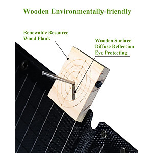 Solar Angle Guide for Lifting Portable and Rigid Solar Panel Efficiency - ActuEgo Solar Angle Finder Solar Tacker Solar Panel Accessories Vertical Incidence Wooden Sun Angle Guide Solar Tools