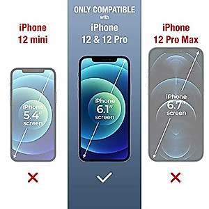 FlexGear [Full Protection Case for iPhone 12 / iPhone 12 Pro with 2X Glass Screen Protectors - Crystal Clear