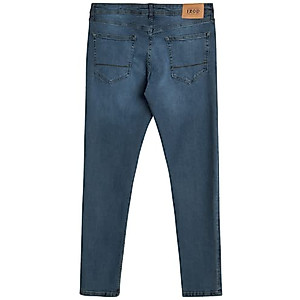 IZOD Men's Jeans | Ultrasoft Stretch Denim | Straight Leg Jeans with Sportflex Waistband for Men, Size 40W x 32L, Soft Blue