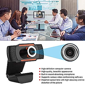 S Erounder Computer Camera,Autofocus Computer Camera 2 Million Pixels Builtin SoundAbsorbing Microphone USB Webcam 1920 X 1080P Resolution for PC Laptop Video Call