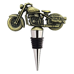 Bottle Stopper, Vintage Decorative Bottle Stopper for Wine, Unique Motorcycle Gifts for Men