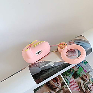 Coralogo Compatible with Airpods 1/2 Cute Case,Cartoon Character Silicone Airpod Designer Skin Kawaii Funny Fun Cool Keychain Ring Design Cover Air pods Cases for Girls Ladies Kids Teens(Magic Wand)