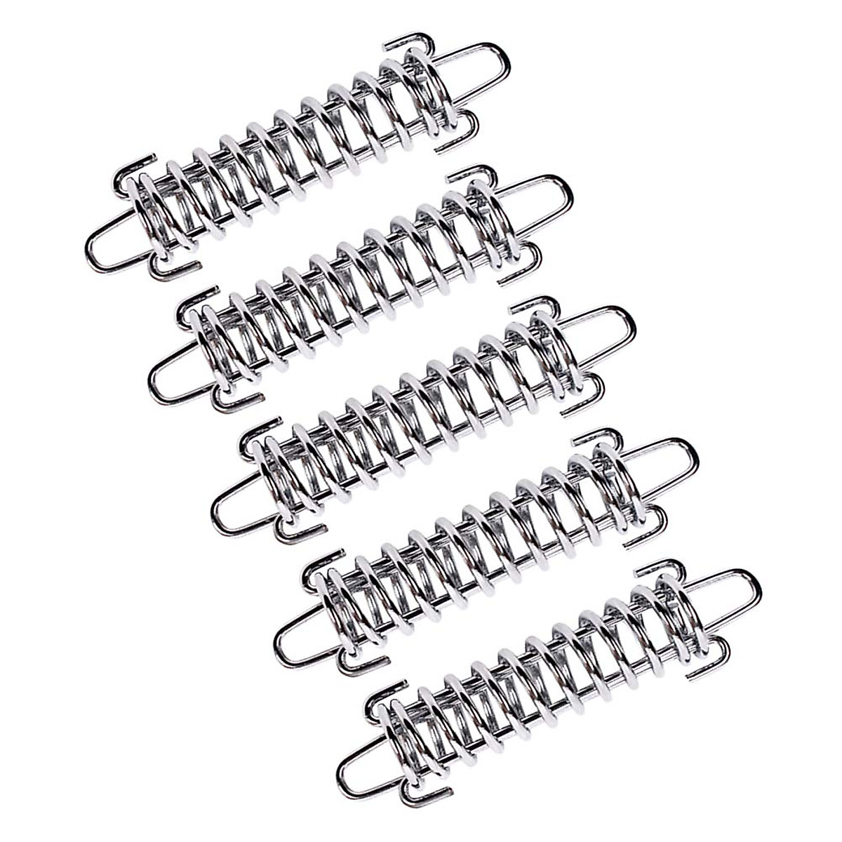 LIOOBO 5Pcs Camping Tent Spring Buckle Set Premium Porch Swing Spring Awning Rope Tensioner for Tarps Tents Wire Racks Camping Accessories