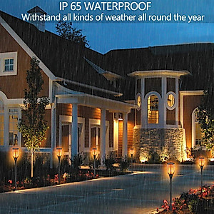 Aityvert Upgraded Large Solar Torch Lights, 43'''' Waterproof Outdoor 96 LED Dancing Flames Lights, Flickering Flames Garden Lights, Auto On/Off L&scape Pathway Patio Driveway Lighting (8 pcs )