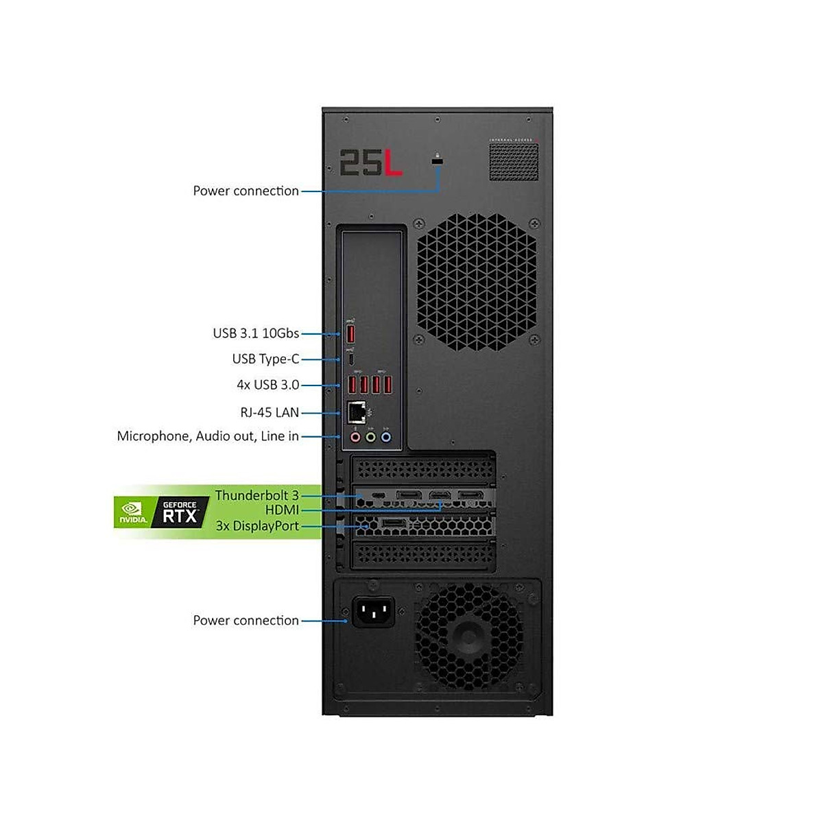2019 HP Omen Obelisk Gaming Desktop Computer, 8th Gen Intel Hexa-Core i7-8700 up to 4.6GHz, 16GB DDR4 RAM, 2TB 7200 RPM HDD + 256GB SSD, GeForce RTX 2080 8GB, 802.11ac WiFi, Bluetooth 4.2, Windows 10