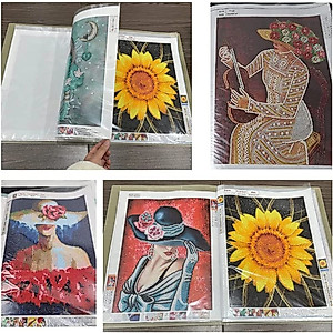 Huacan Diamond Painting Storage Book 30 Pages Portfolio Presentations Folder for 30x40cm painting