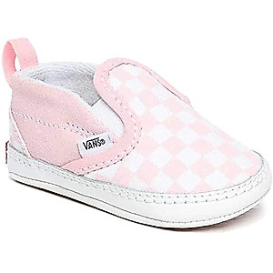Vans, Infant Slip-On V Crib Shoes (2, Pink/True White)