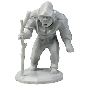 Monster Protectors 56 Unpainted Fantasy Mini Figures- All Unique Designs- 1" Hex-Sized Compatible with DND Dungeons and Dragons, Pathfinder and RPG Tabletop Games- Features Goblins, Gnolls, Skeletons