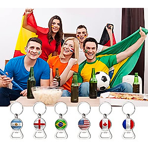 Mexican Flag Beer Bottle Opener KeyChain, Mexico Flag Keychain for Dad Papa Men Husband Birthday Gifts(Mexico)