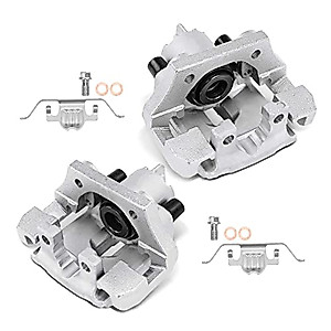 A-Premium Disc Brake Caliper Assembly with Bracket Compatible with Select BMW Models - 525i 04-07, 525xi 06-07, 528i 08-10, 528i xDrive 09-10, 530i 04-07, 530xi 06-07 - Rear Driver and Passenger Side