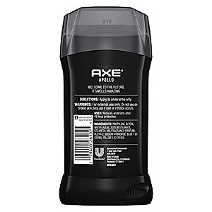 AXE Apollo Deodorant Stick 4 Count For Long Lasting Odor Protection, Sage And Cedarwood Men's Deo, Aluminum Free 3oz