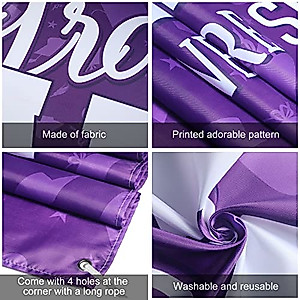 Graduation Decorations Graduation Backdrop Banner Class of 2023 Graduation Backdrop Grad Background for Graduation Party Photo Studio Props Decoration Sign Supplies, 72.8 x 43.3 Inch (Purple)