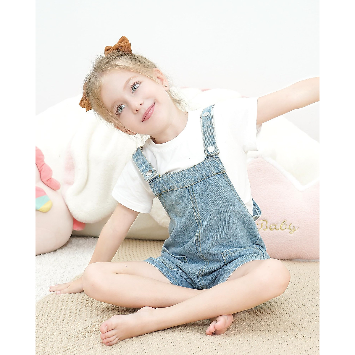 doboi 40PCS Baby Hair Bows Clips Felt Woolen Hair Accessories Hair Bows for Toddler Girls Infants Kids and Teens-2.8 Inches 20 Colors In Pairs