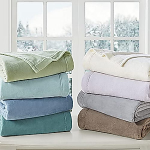 Sleep Philosophy True North Soloft Plush Bed Sheet Set, Wrinkle Resistant, Warm, Soft Fleece Sheets with 14" Deep Pocket Cold Season Cozy Bedding-Set, Matching Pillow Case, King, Aqua, 4 Piece