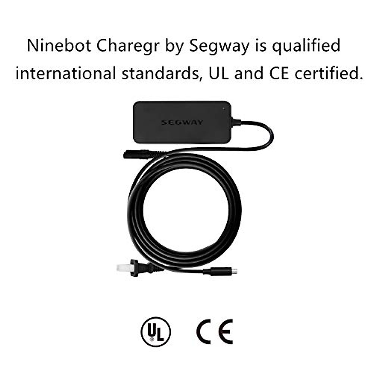 Segway-Ninebot Segway Ninebot Battery Charger for ES2/ES4/E22/ES1L Electric Kick Scooter, 42V 1.7A Power Supply Cord, Multiple Security Protection, UL& CE Certified, Black