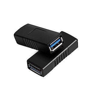 SuperSpeed USB 3.0 Coupler Adapter Type A Female to Female Bridge Extension Connector by Oxsubor(2PCS)