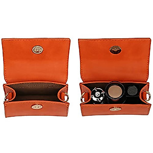 CATMICOO Mini Purse for Women, Trendy Mini Bags and Tiny Handbag with Crocodile Pattern (Orange)