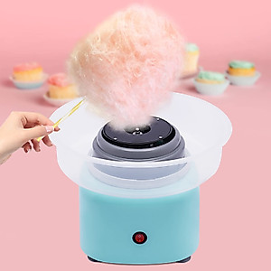 SNKOURIN Cotton Candy Machine, Electric Cotton Candy Maker with Sugar Scoop and Candy Sticks, Nostalgia Cotton Candy Machine for Kids Birthday Family Party Gift