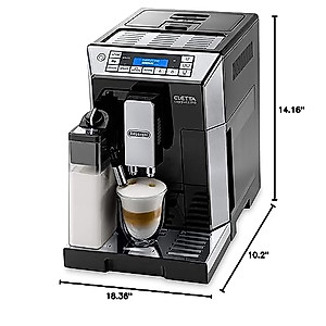 De'Longhi Eletta Digital Super Automatic Espresso Machine with Latte Crema System, Black