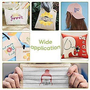 HTVRONT Black HTV Heat Transfer Vinyl Bundle: 20 Pack 12" x 10" Black Iron on Vinyl for T-Shirt, Black Heat Transfer Vinyl for Cricut, Silhouette Cameo or Heat Press Machine