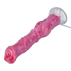 12'' Long Ejaculating Horse Dildo, Squirting Knots Monster Dildo for Women Men, Silicone Fantasy Dildo with Suction Cup for Hands-Free Play, Big Anal Plug, Adult Sex Toy for Female Couples