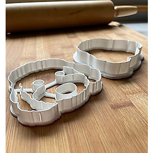 Sweet Prints Inc Set of 2 Mini Sheepadoodle Dog Cookie Cutter - Dishwasher Safe (4")