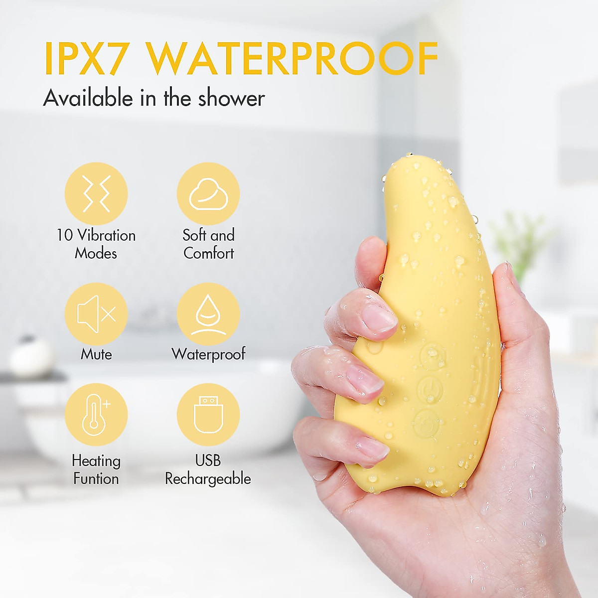 Breast Massager Warming Lactation Compress Breastfeeding: Mastiti Clogged Duct Engorgement Relief - Vibrant & Warmer Waterproof Heating Milk Warmer Breastmilk Pals (Yellow)